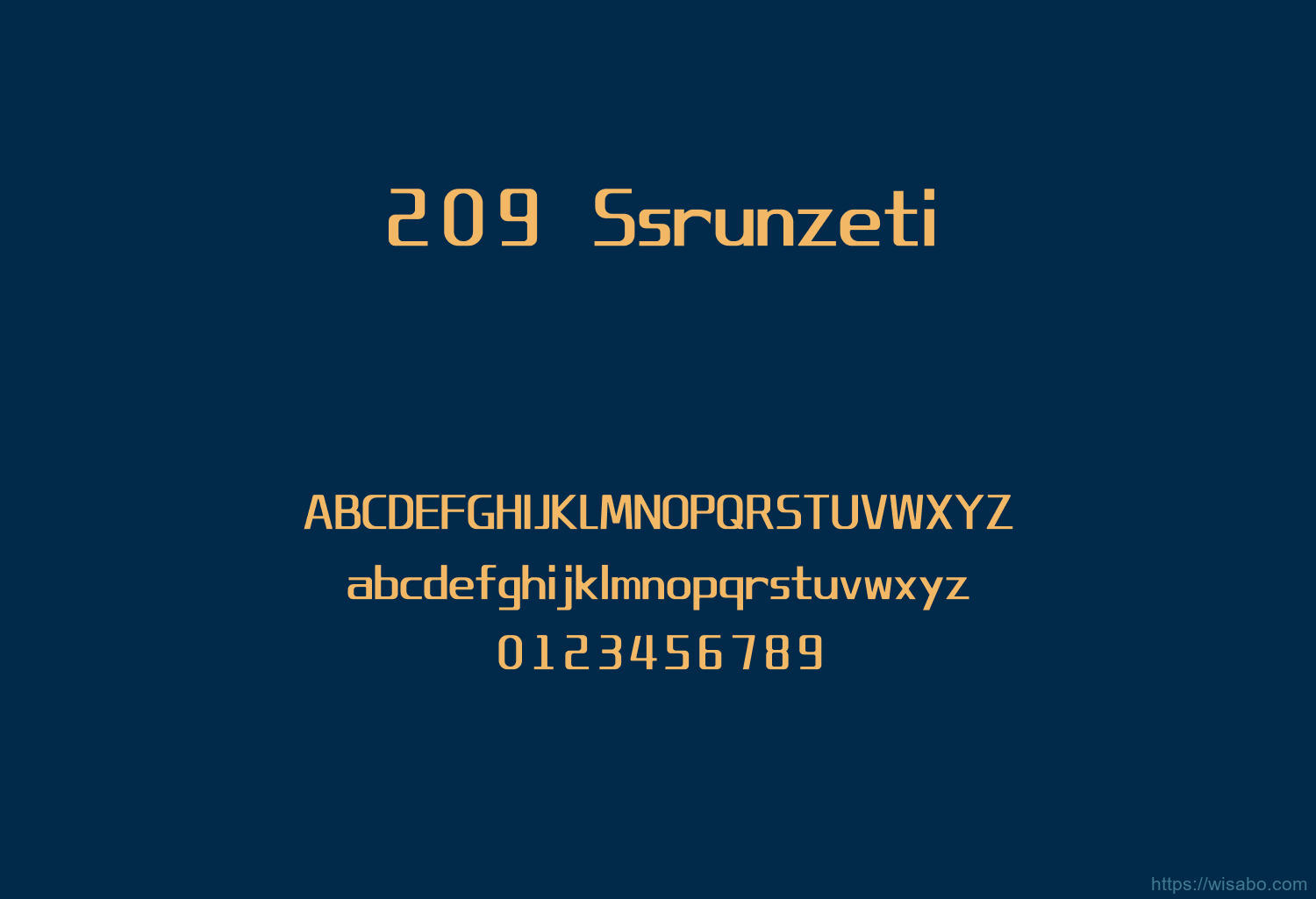 209 Ssrunzeti Font Free Download [ttf - otf] | Wisabo Fonts