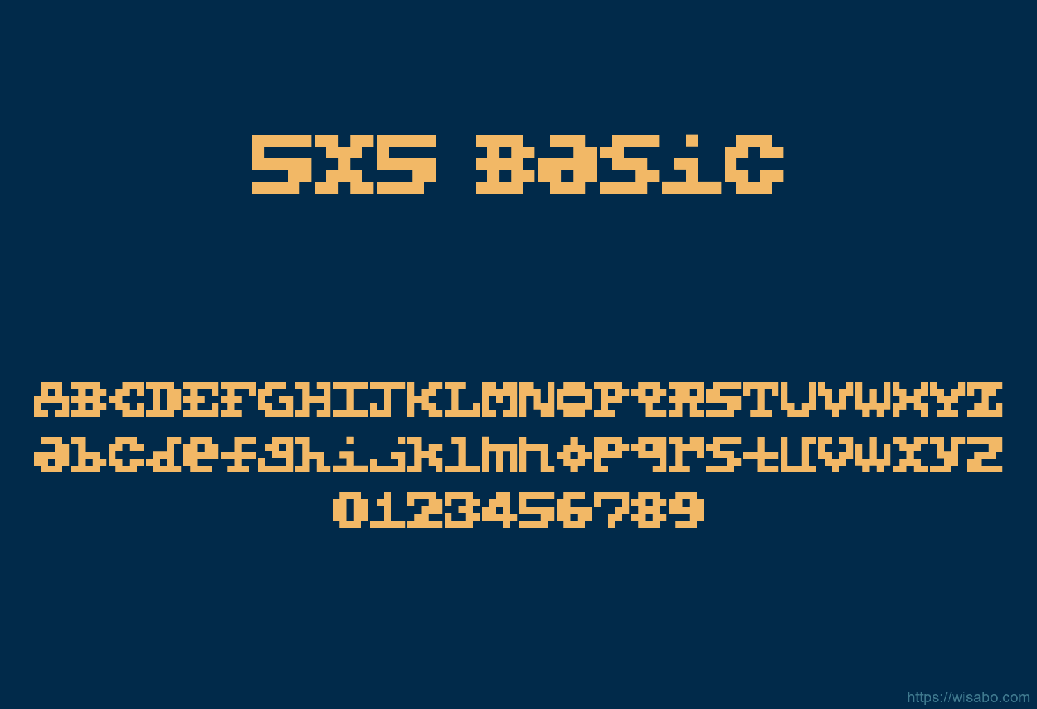 5x5 Basic Font Free Download [ttf - otf] | Wisabo Fonts