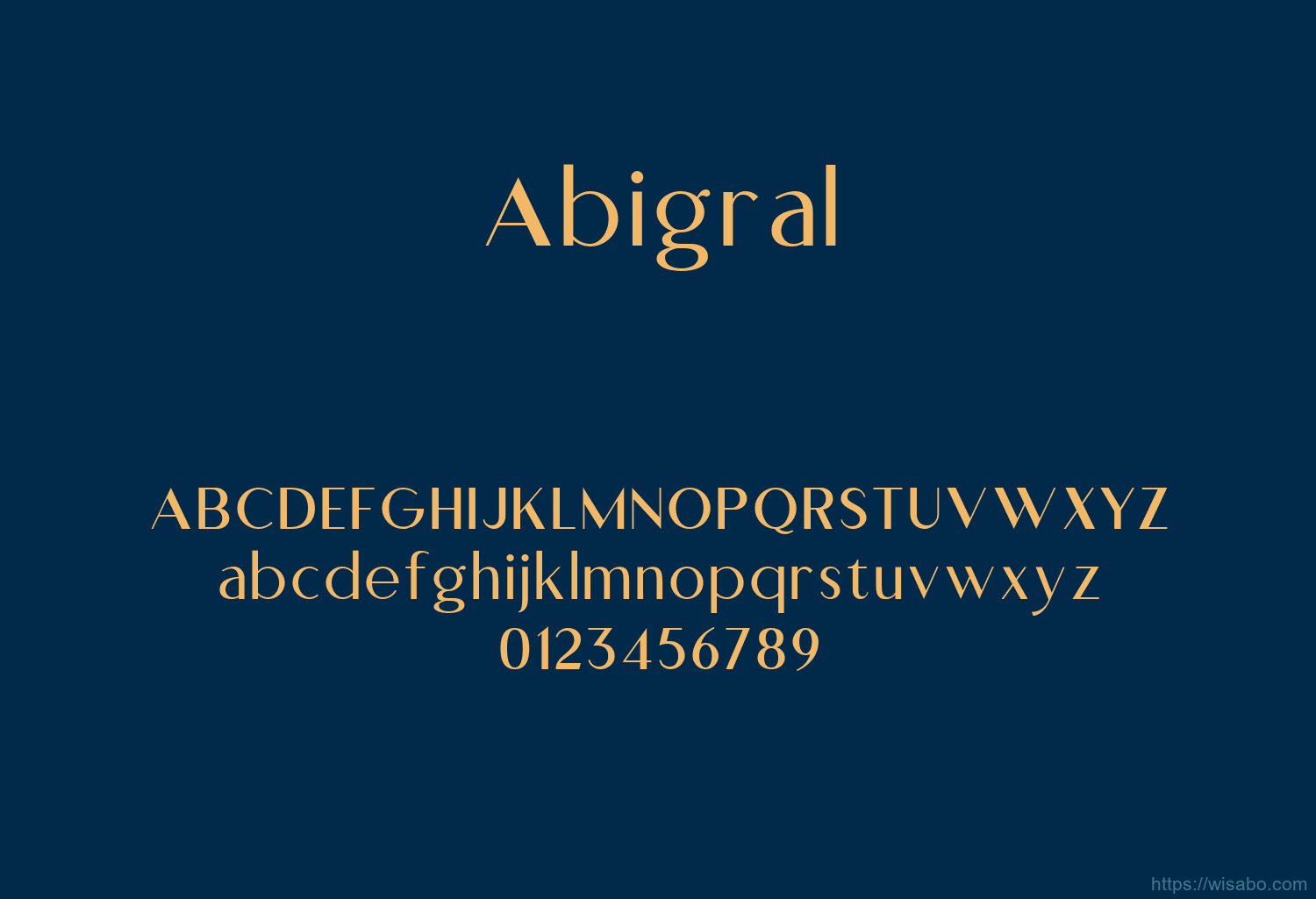 Abigral Font Free Download [ttf - otf] | Wisabo Fonts