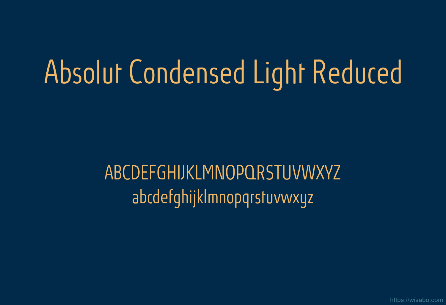 Absolut Condensed Light Reduced Font Free Download [ttf - otf] | Wisabo ...