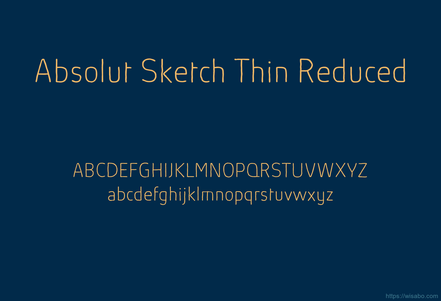 Absolut Sketch Thin Reduced Font Free Download [ttf - otf] | Wisabo Fonts