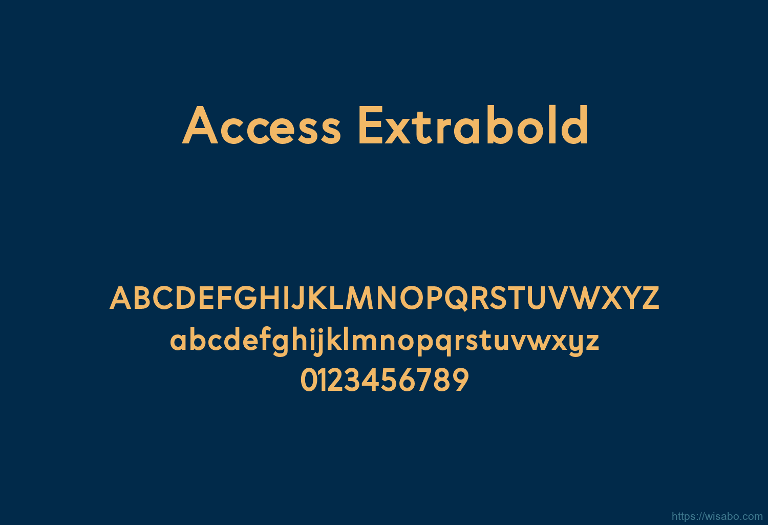 Access Extrabold Font Free Download [ttf - otf] | Wisabo Fonts