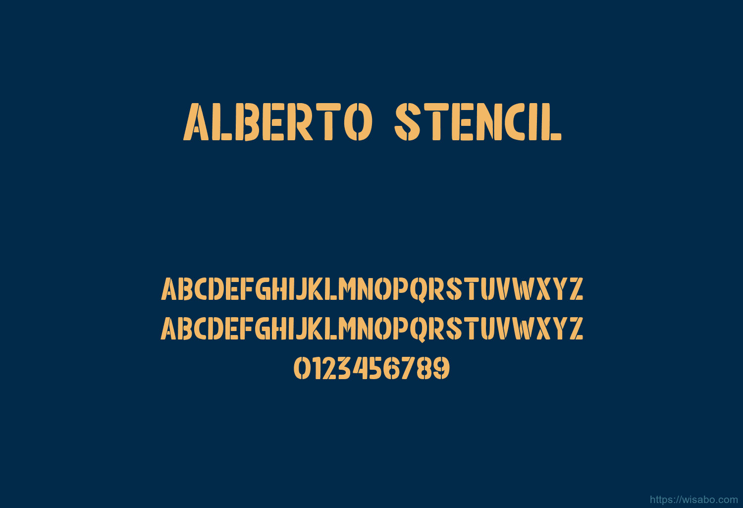 Alberto Stencil Font Free Download [ttf - otf] | Wisabo Fonts