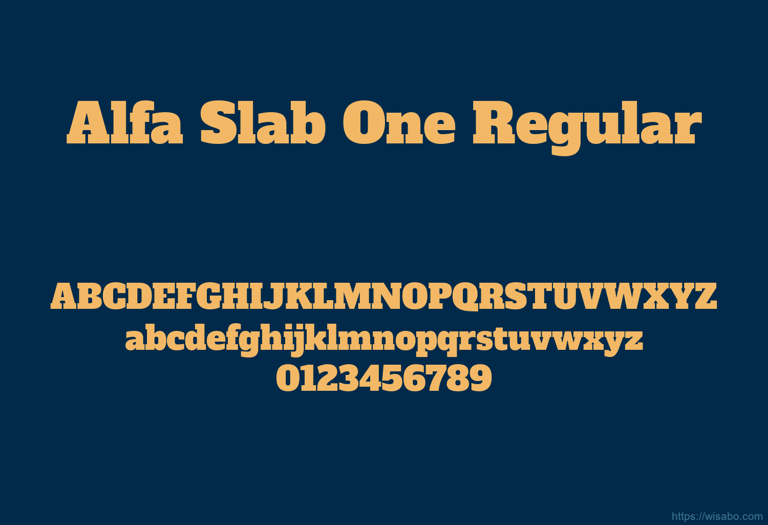 Alfa Slab One Regular Font Free Download [ttf - otf] | Wisabo Fonts