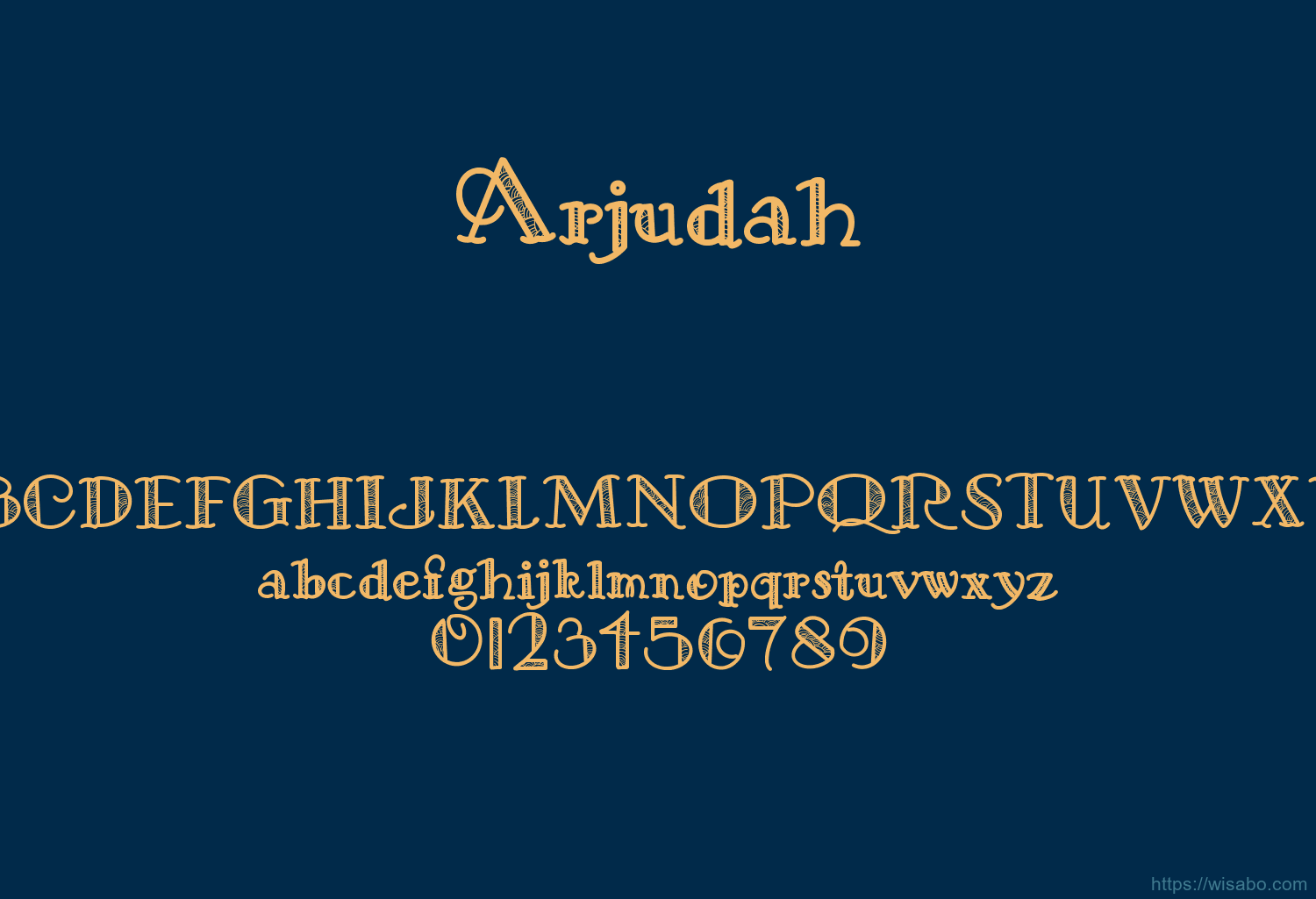 Arjudah Font Free Download [ttf - otf] | Wisabo Fonts