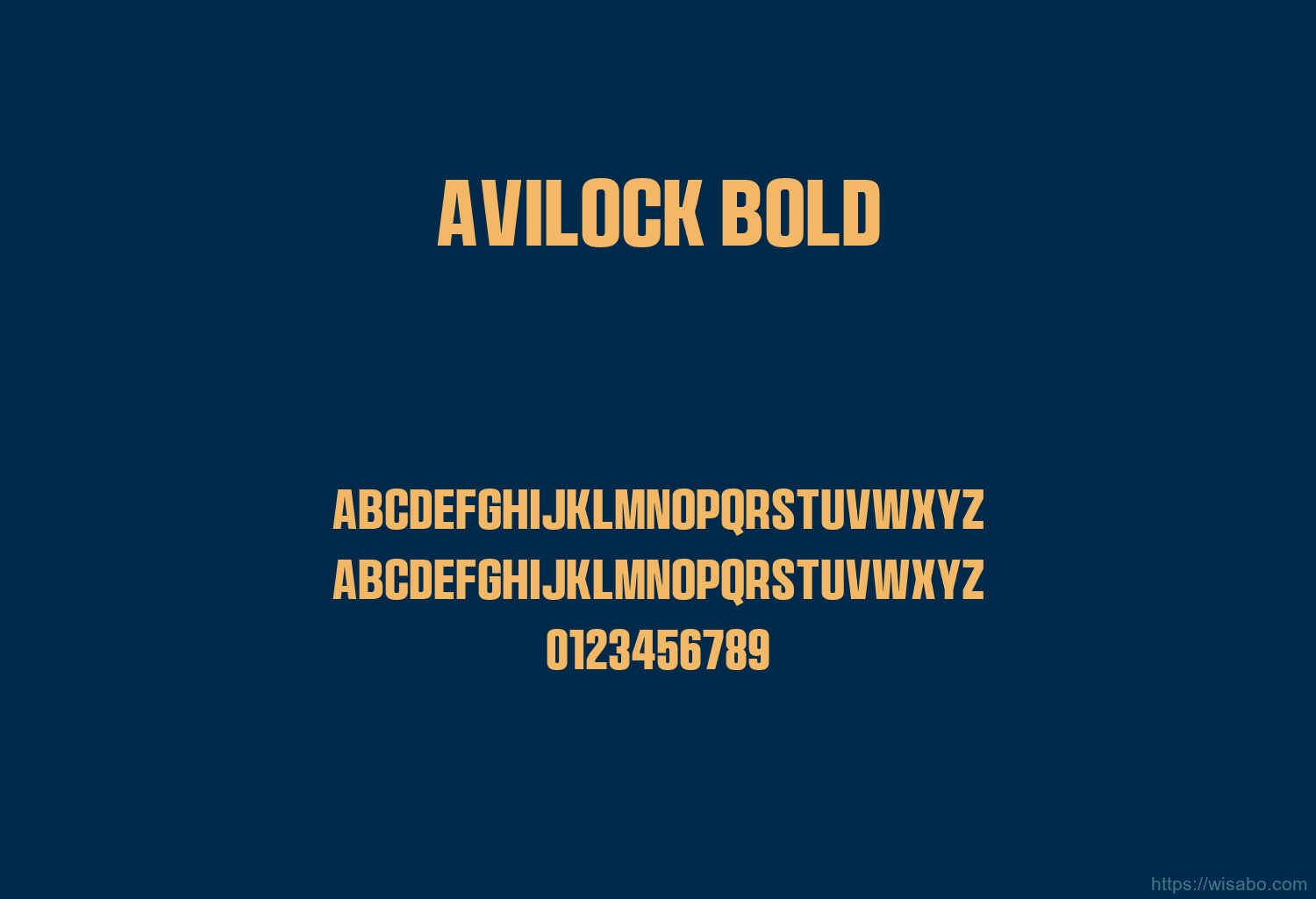 Avilock Bold Font Free Download [ttf - otf] | Wisabo Fonts