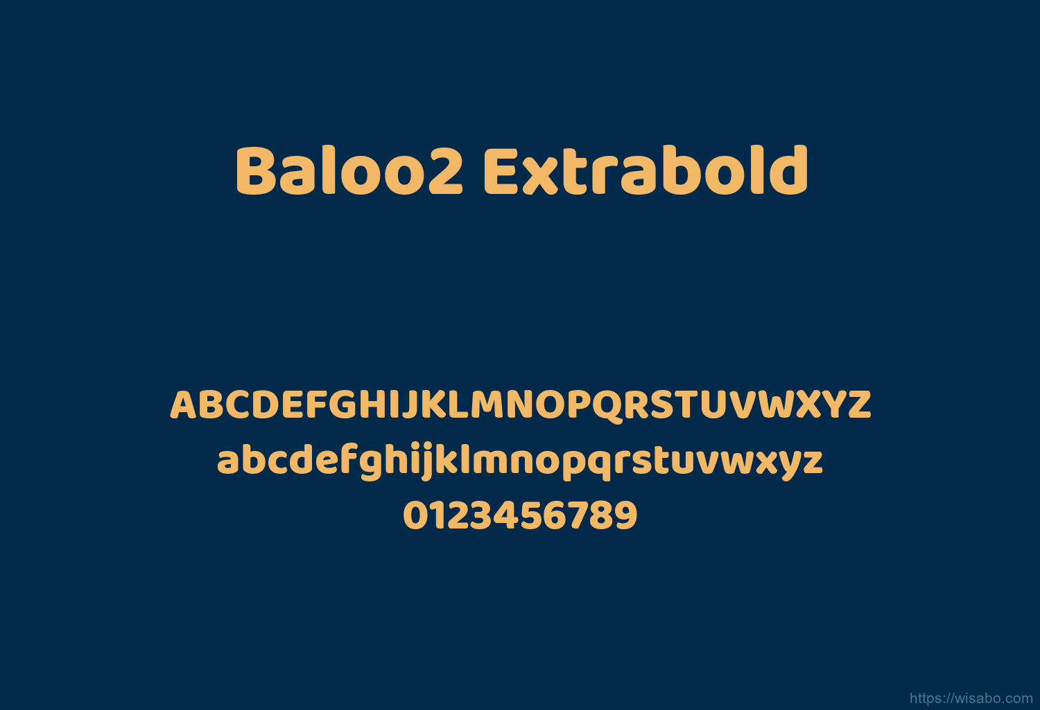Baloo2 Extrabold Font Free Download [ttf - otf] | Wisabo Fonts
