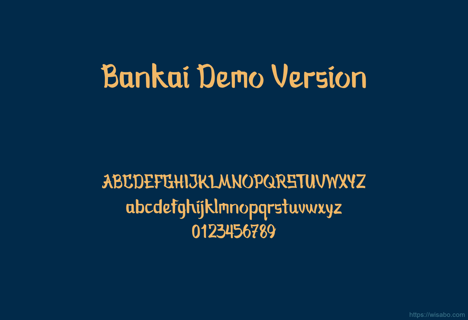 Bankai Demo Version Font Free Download [ttf - otf] | Wisabo Fonts