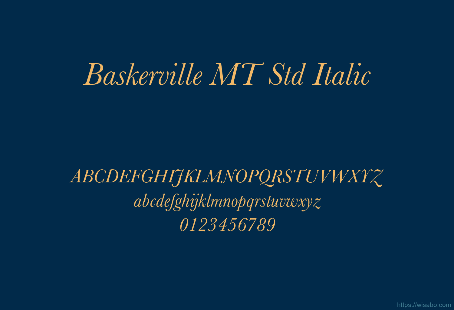 Baskerville MT Std Italic Font Free Download [ttf - otf] | Wisabo Fonts