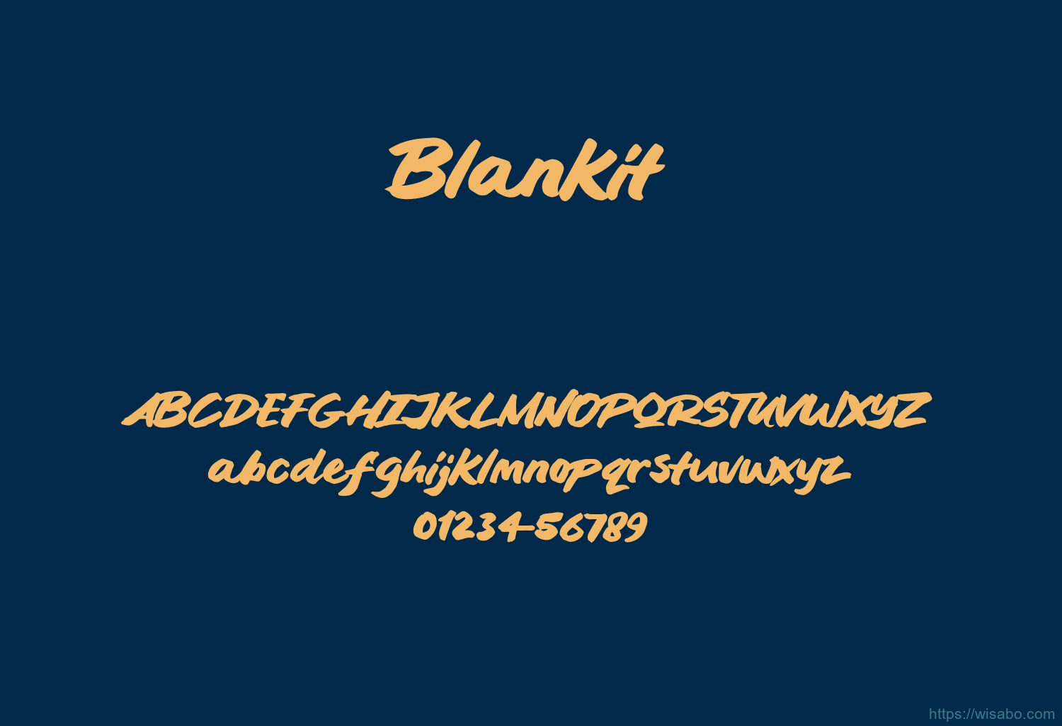 Blankit Font Free Download [ttf - otf] | Wisabo Fonts