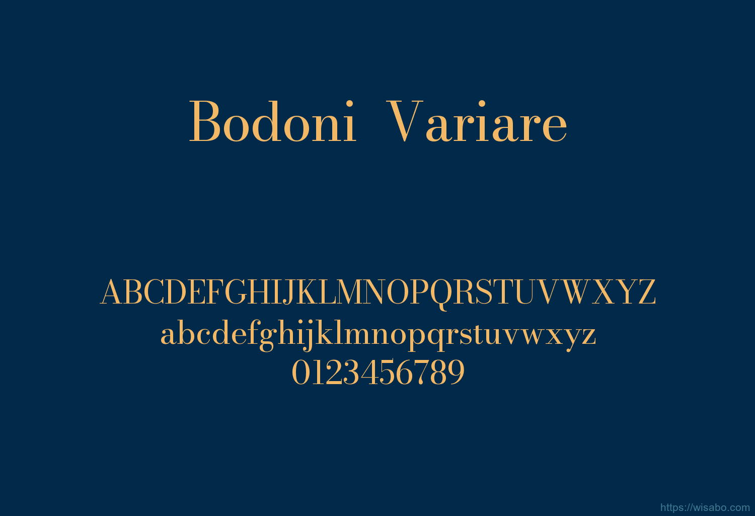 Bodoni Variare Font Free Download [ttf - otf] | Wisabo Fonts