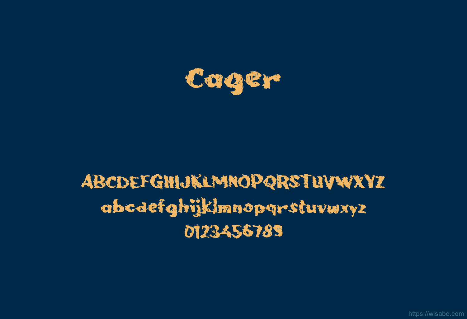 Cager Font Free Download [ttf - otf] | Wisabo Fonts