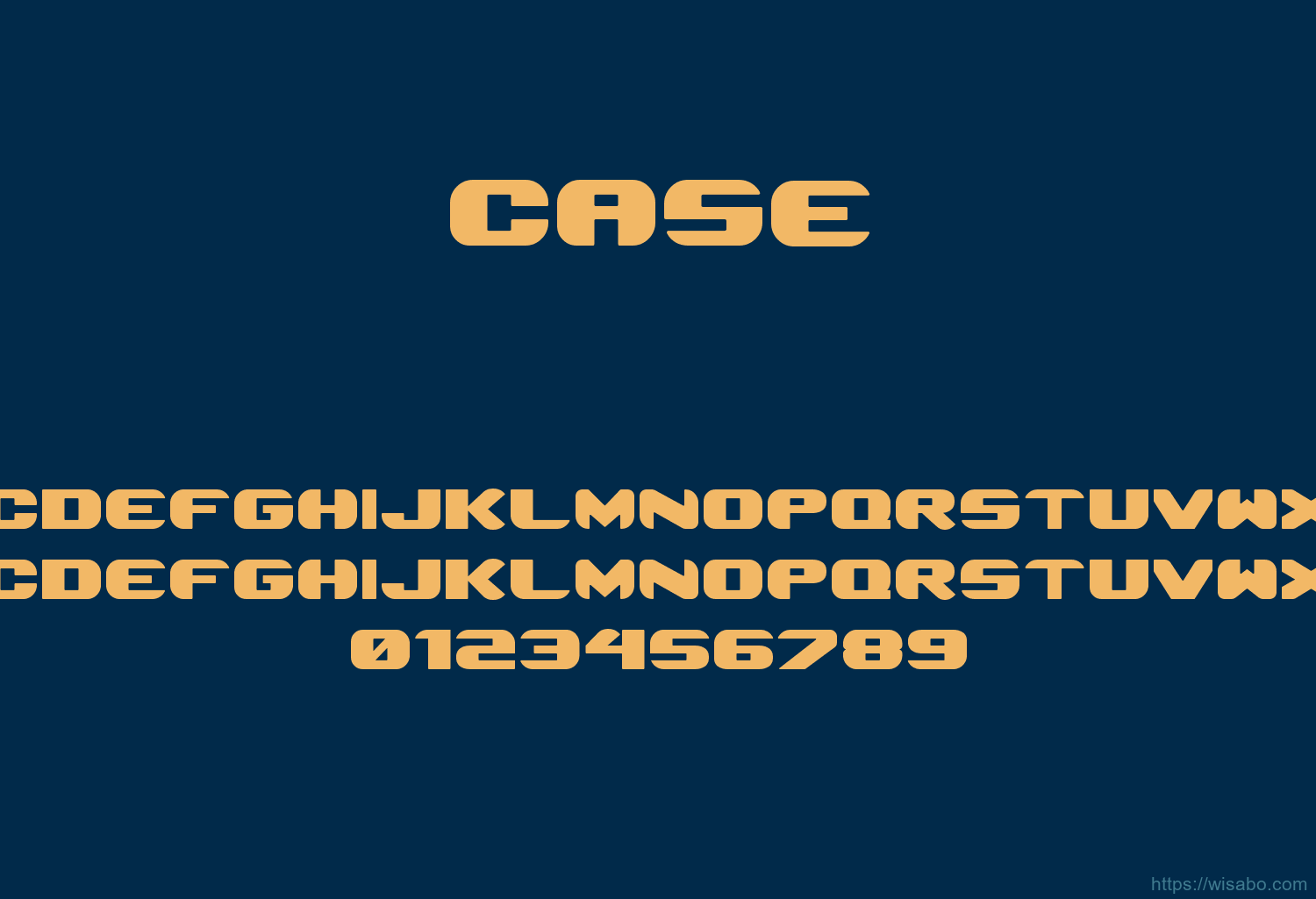 Case Font Free Download [ttf - otf] | Wisabo Fonts