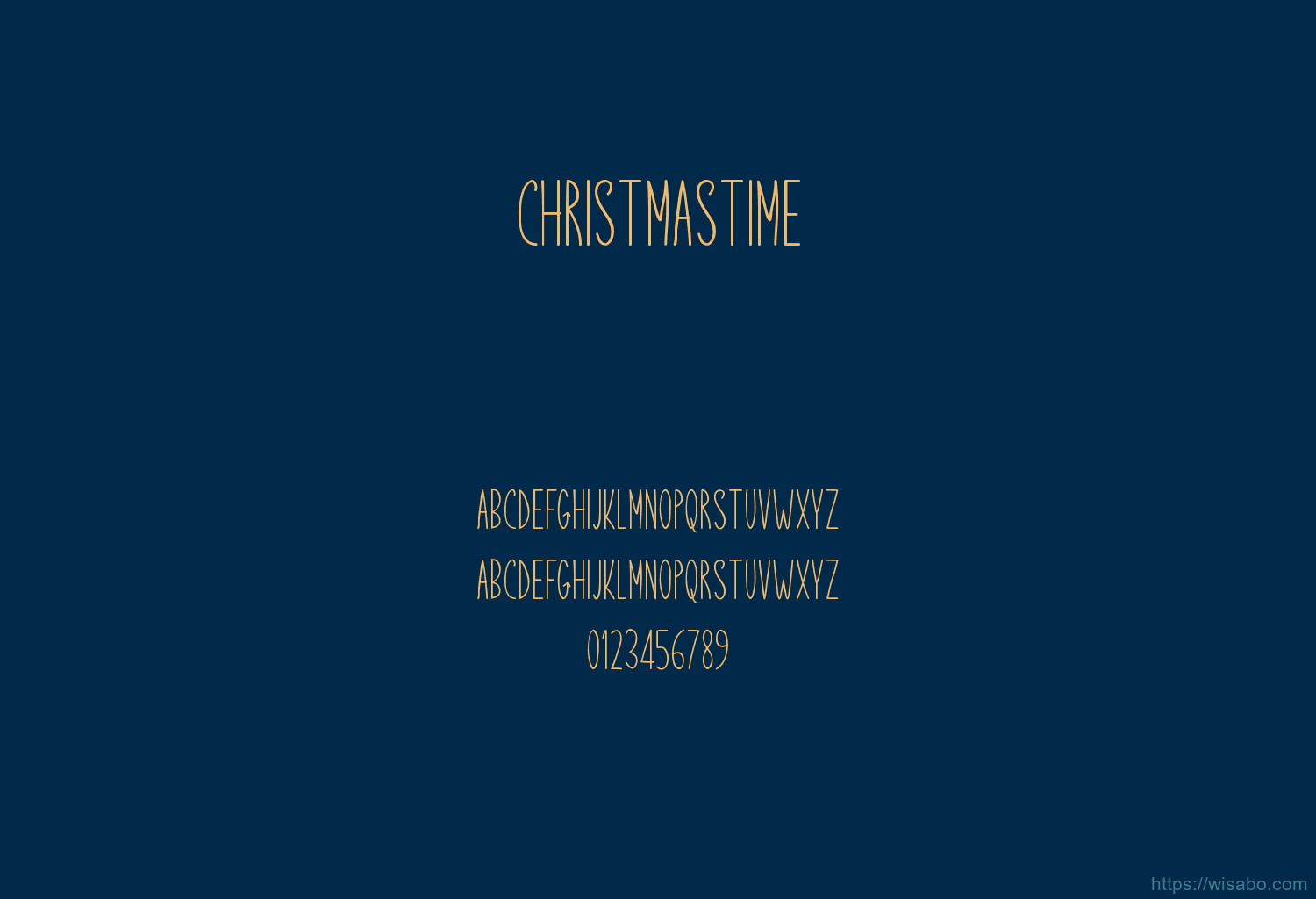 Christmastime Font Free Download [ttf - otf] | Wisabo Fonts