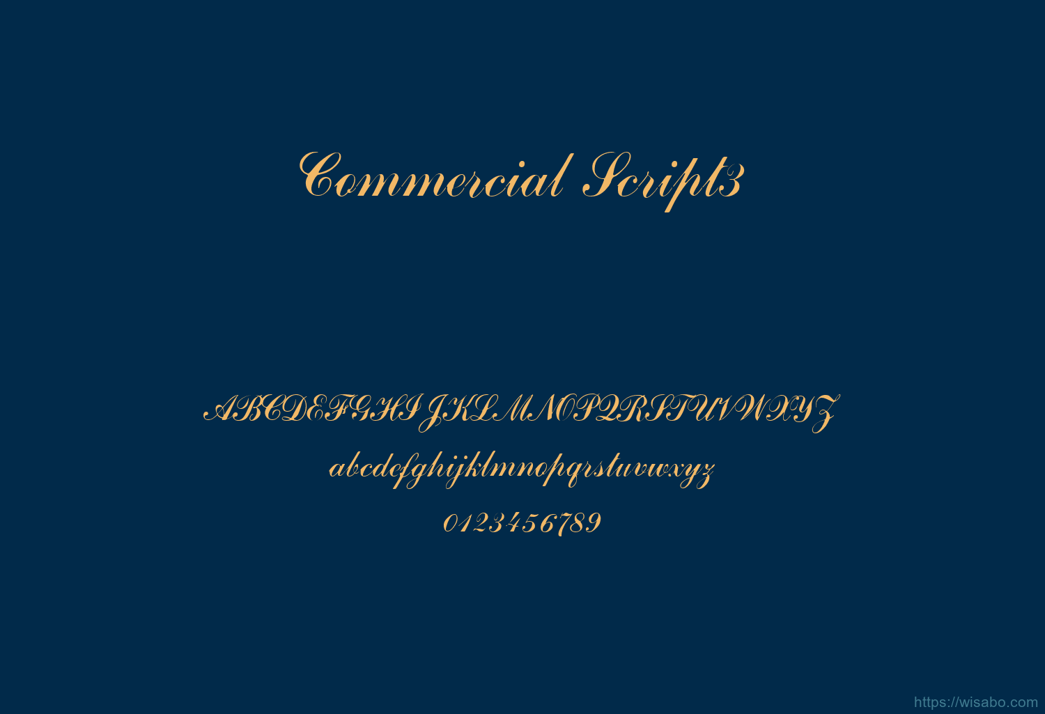 Commercial Script3 Font Free Download [ttf - otf] | Wisabo Fonts