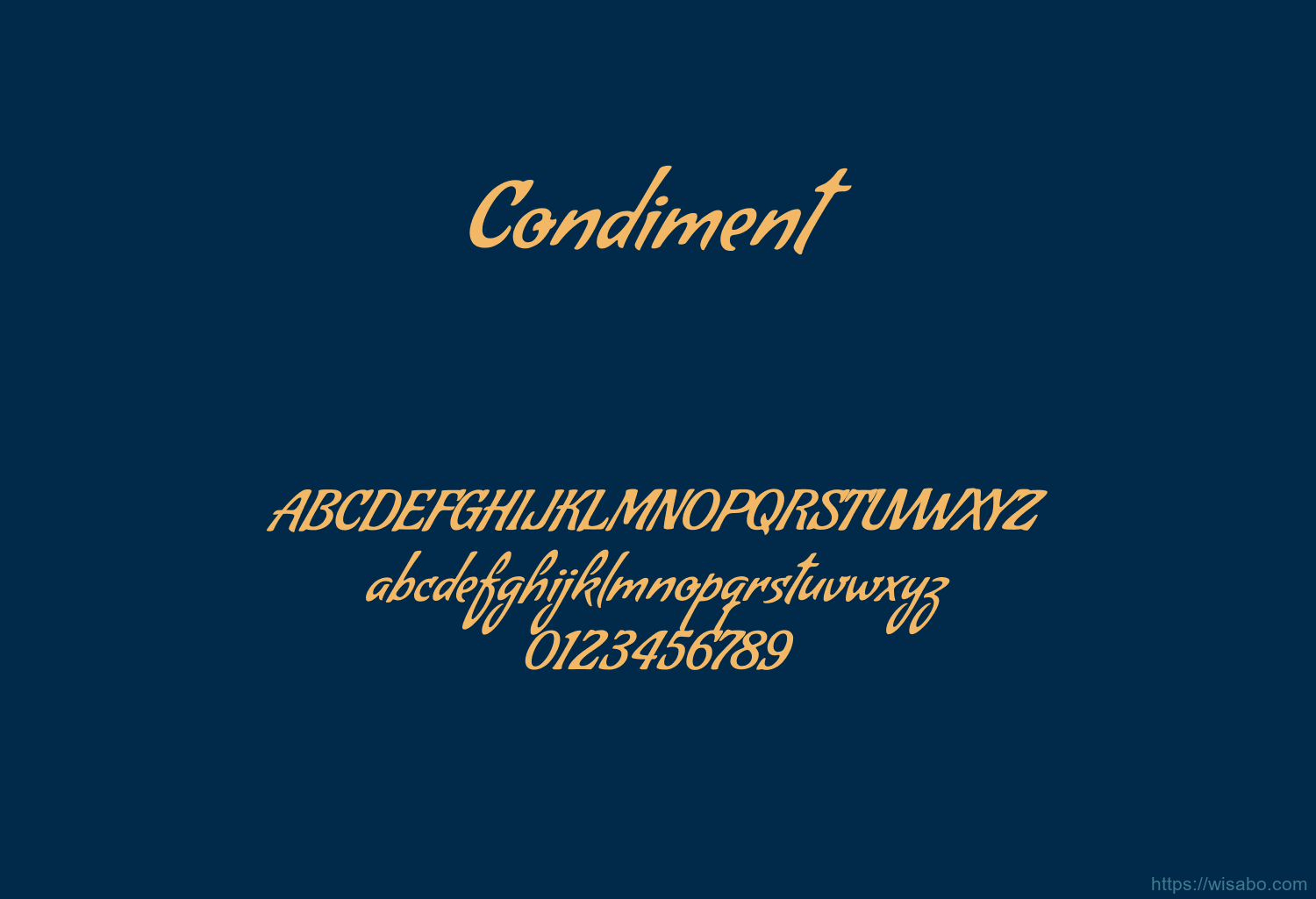 Condiment Font Free Download [ttf - otf] | Wisabo Fonts