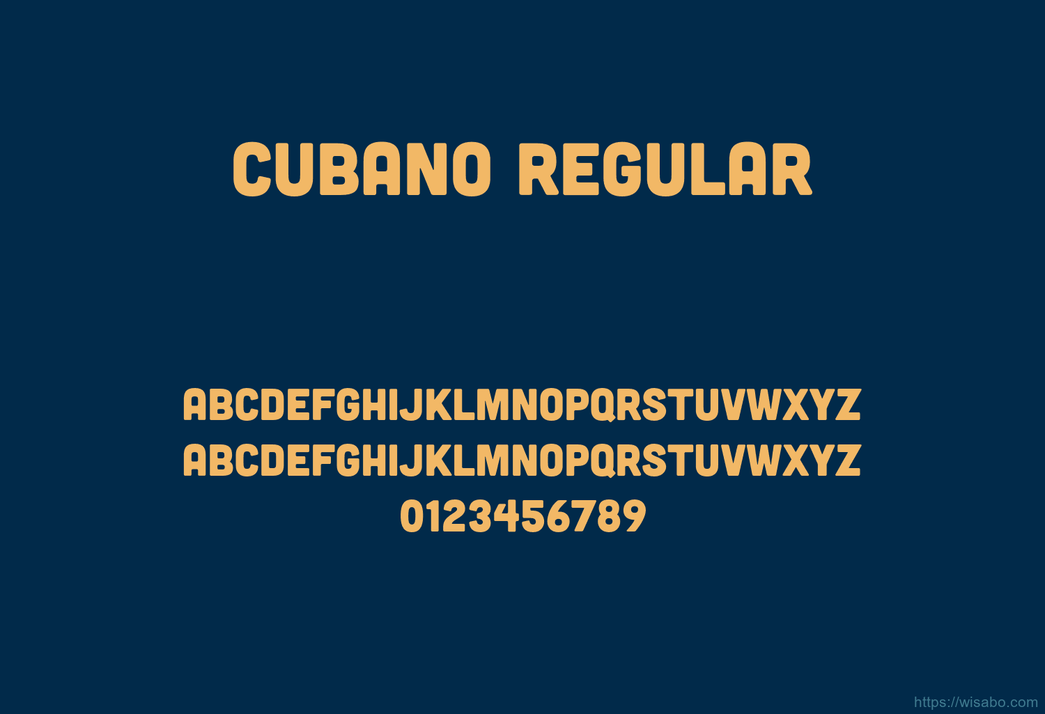 Cubano Regular Font Free Download [ttf - otf] | Wisabo Fonts