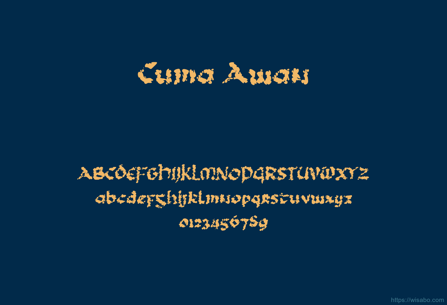 Cuma Awan Font Free Download [ttf - otf] | Wisabo Fonts