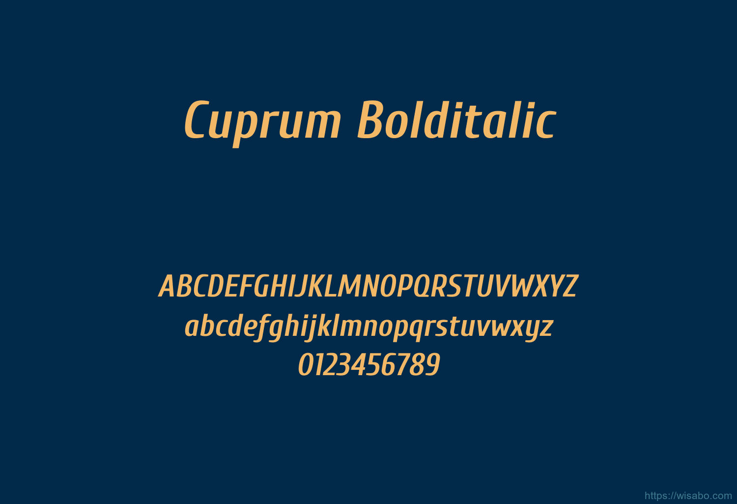 Cuprum Bolditalic Font Free Download [ttf - otf] | Wisabo Fonts