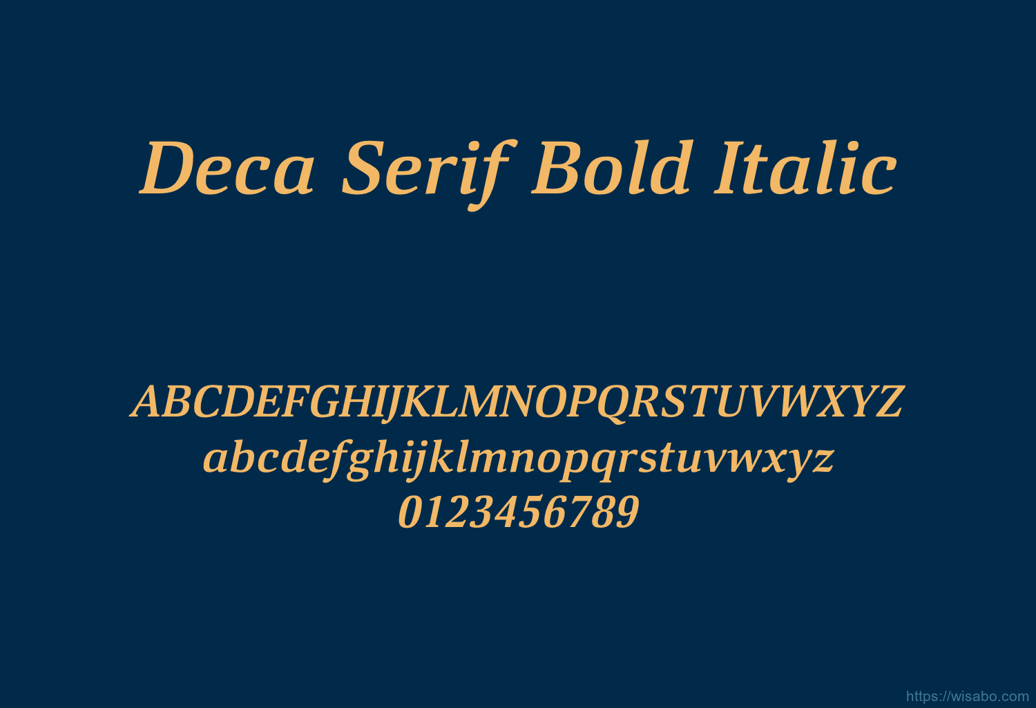 Deca Serif Bold Italic Font Free Download [ttf - otf] | Wisabo Fonts