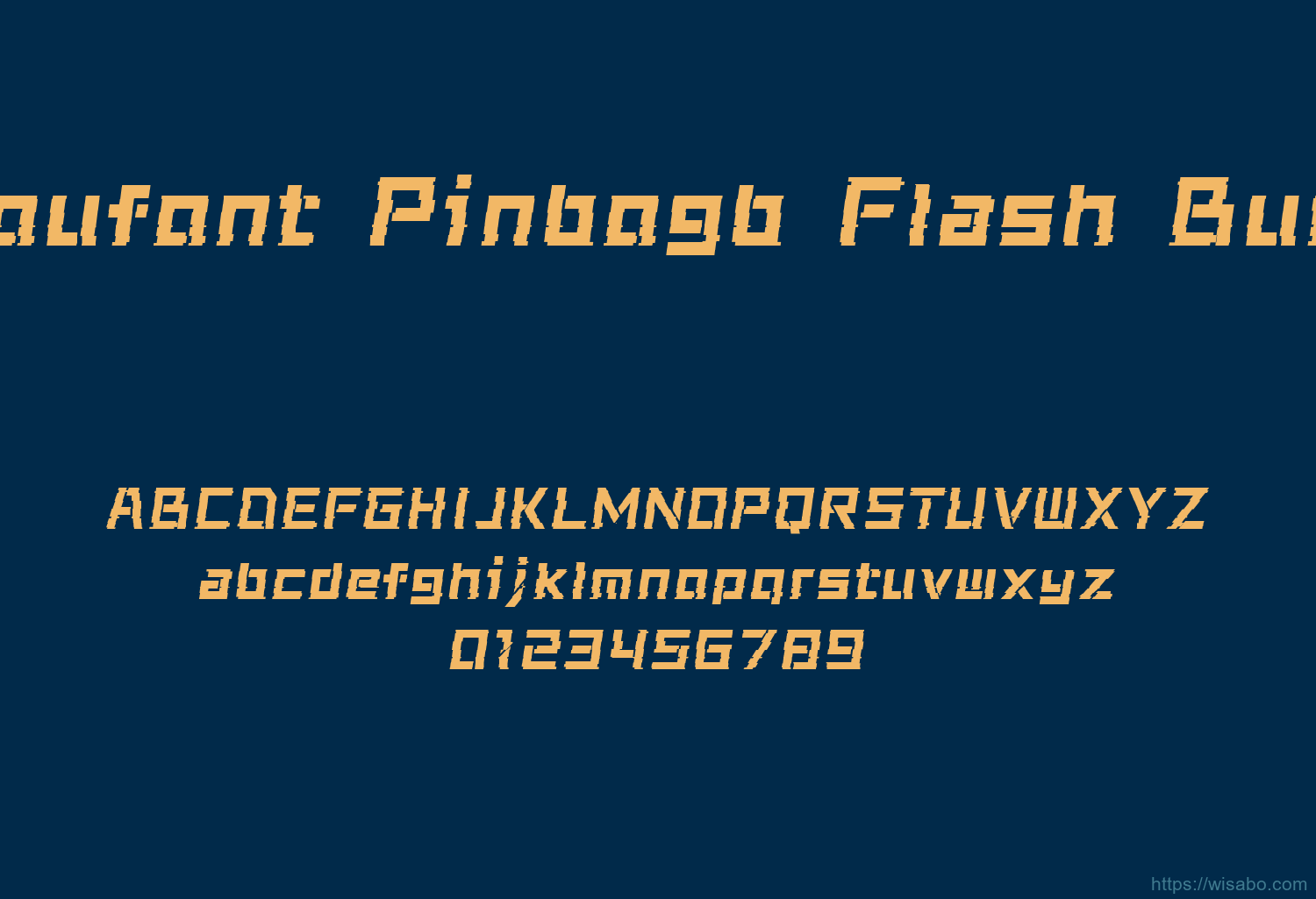 Doufont Pinbogb Flash Burn Font Free Download [ttf - otf] | Wisabo Fonts
