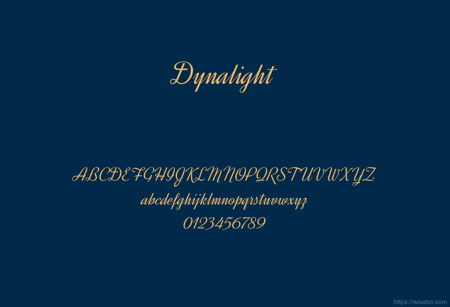 Dynalight Font Free Download [ttf - otf] | Wisabo Fonts