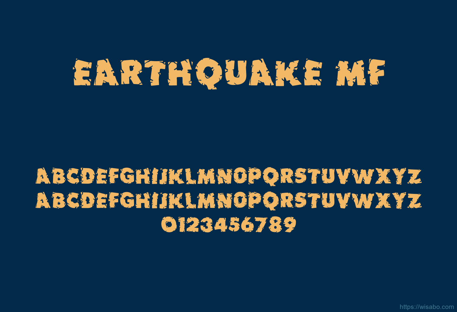 Earthquake Mf Font Free Download [ttf - otf] | Wisabo Fonts