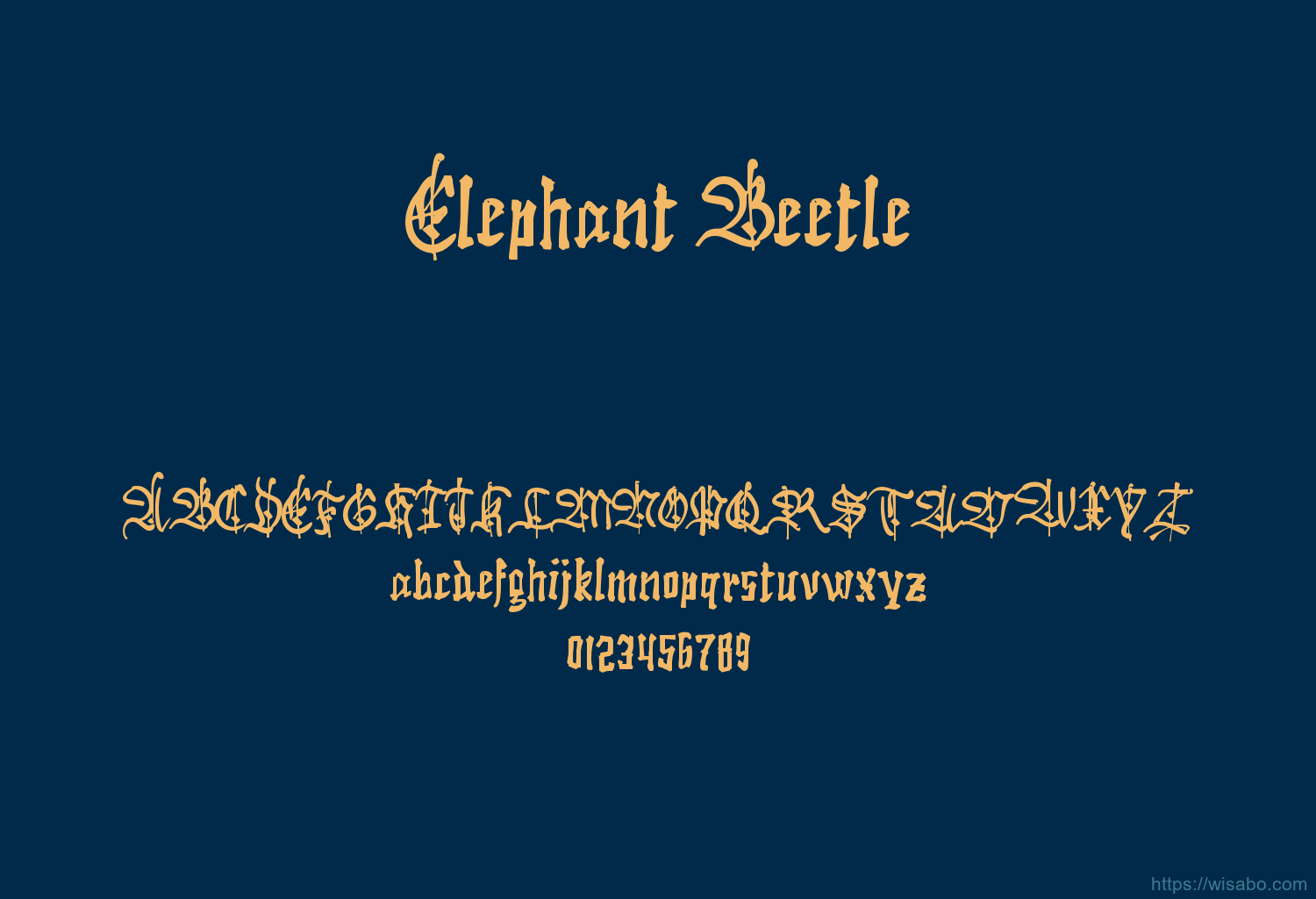 Elephant Beetle Font Free Download [ttf - otf] | Wisabo Fonts