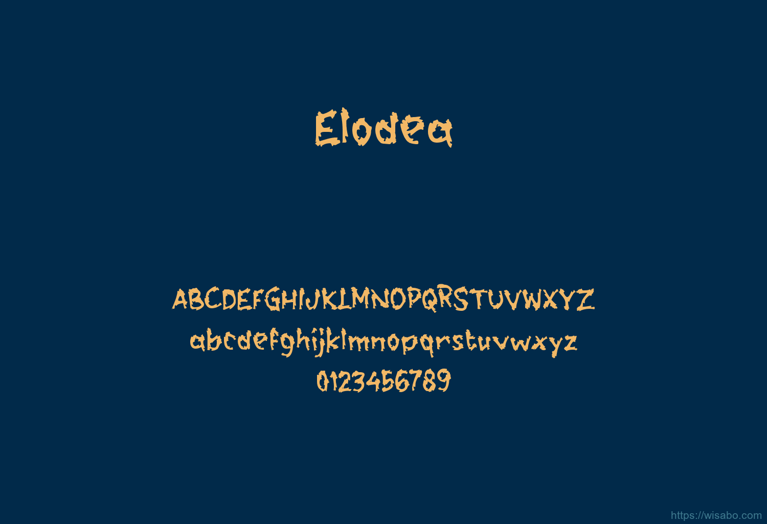 Elodea Font Free Download [ttf - otf] | Wisabo Fonts