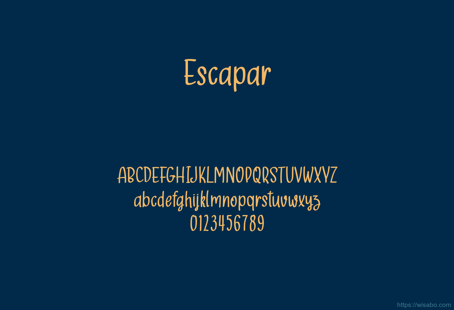Escapar Font Free Download [ttf - otf] | Wisabo Fonts