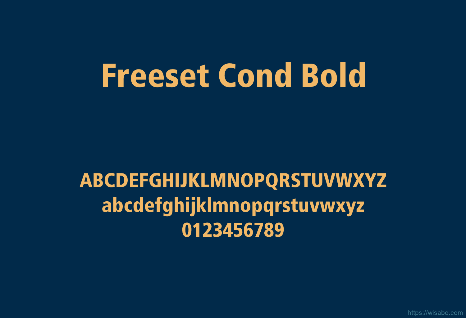 Freeset Cond Bold Font Free Download [ttf - otf] | Wisabo Fonts