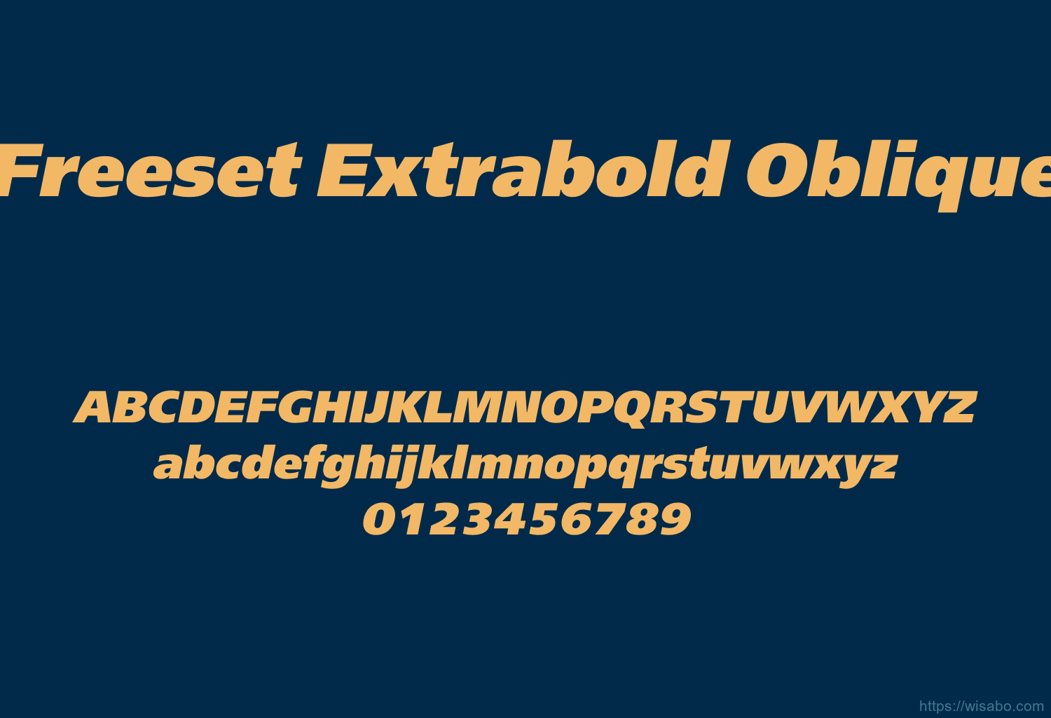 Freeset Extrabold Oblique Font Free Download [ttf - otf] | Wisabo Fonts