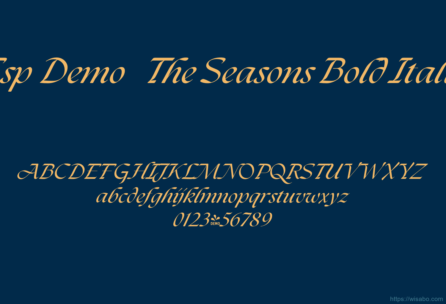 Fsp Demo The Seasons Bold Italic Font Free Download [ttf - otf ...