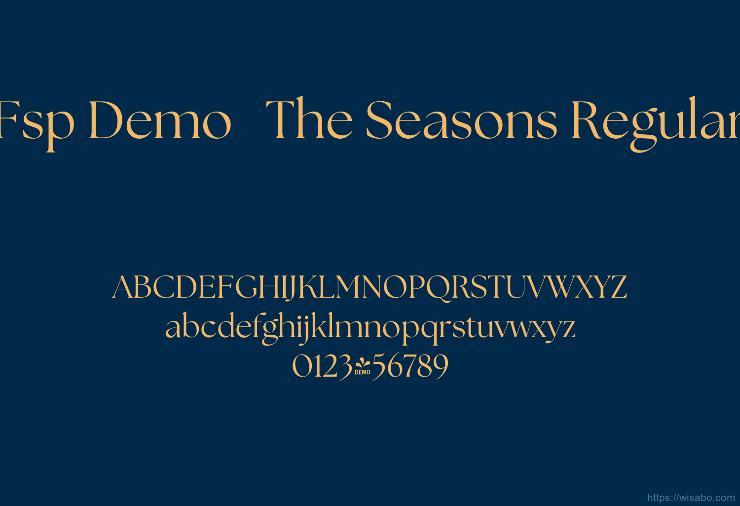 Fsp Demo The Seasons Regular Font Free Download [ttf - otf] | Wisabo Fonts