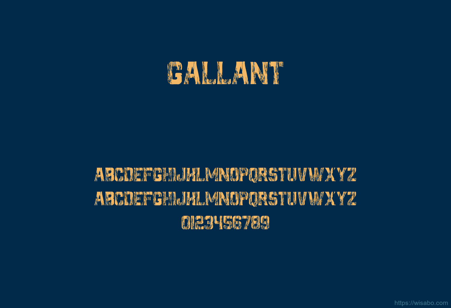 Gallant Font Free Download [ttf - otf] | Wisabo Fonts