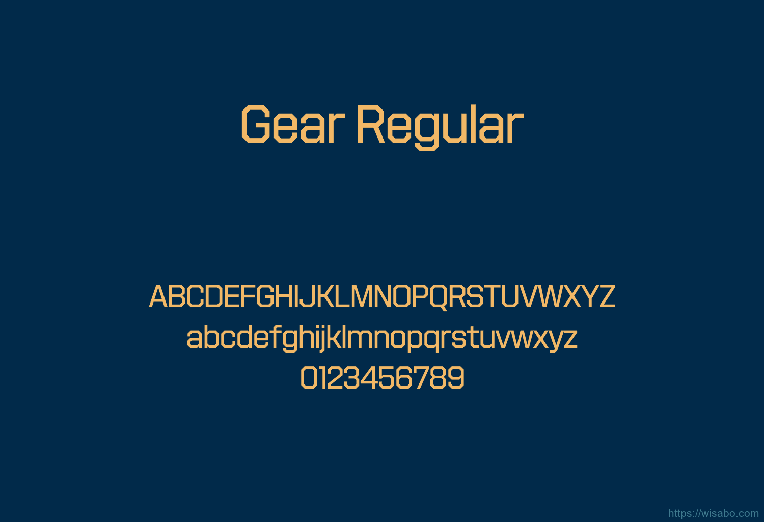 Gear Regular Font Free Download [ttf - otf] | Wisabo Fonts