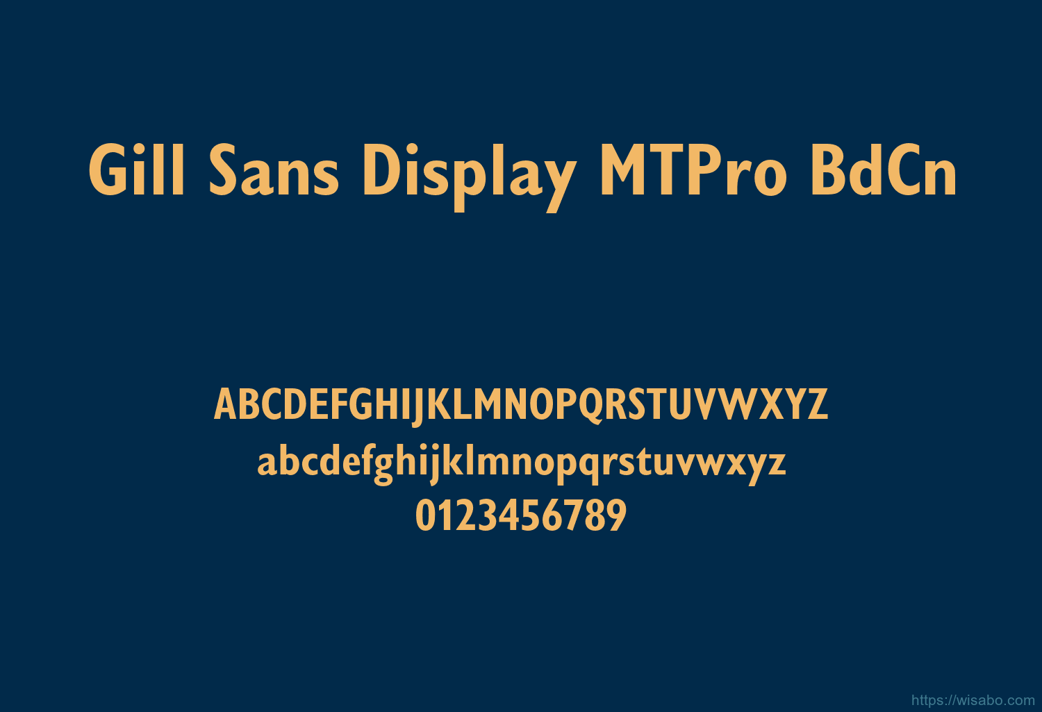 Gill Sans Display MTPro BdCn Font Free Download [ttf - otf] | Wisabo Fonts