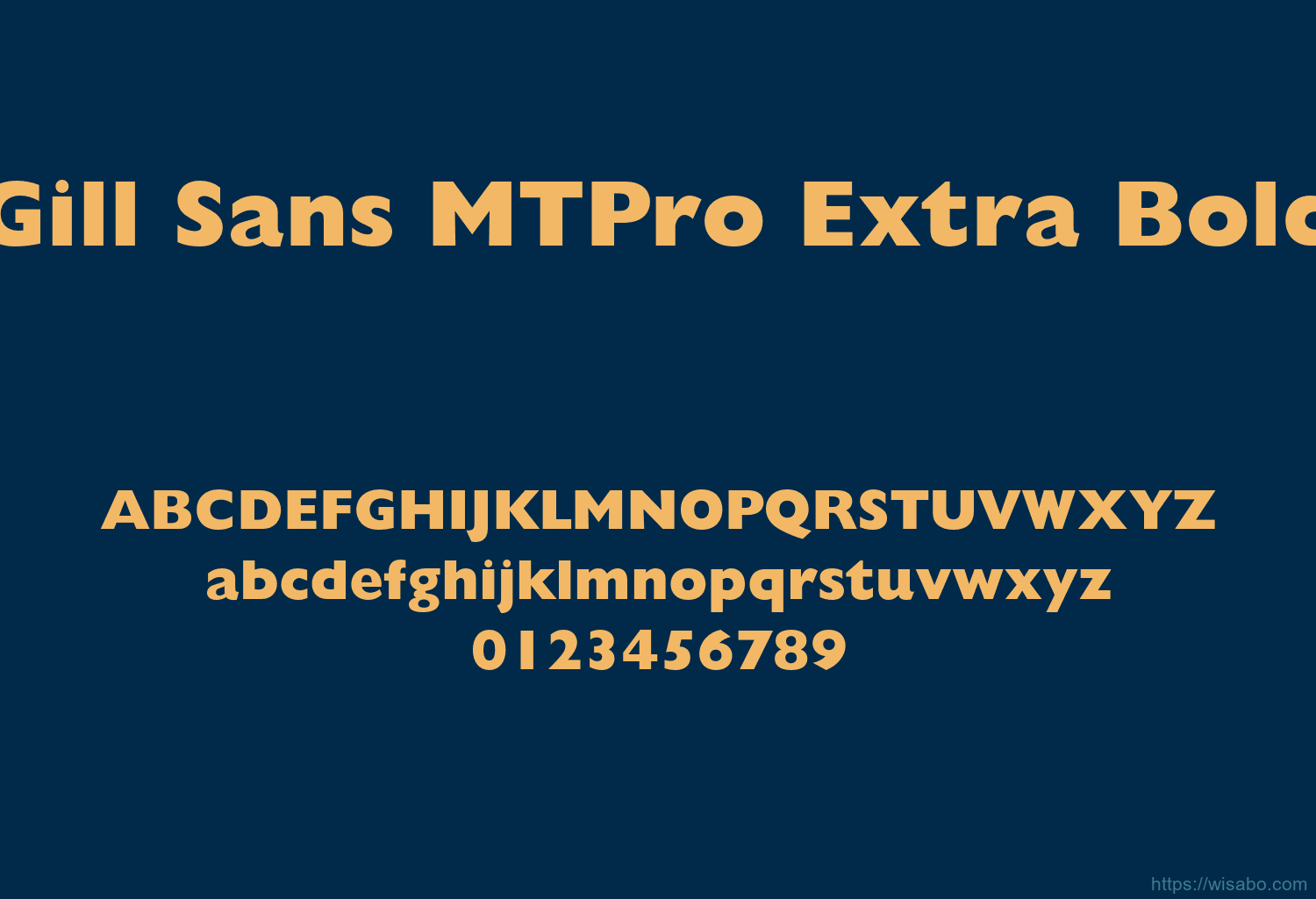 Gill Sans MTPro Extra Bold Font Free Download [ttf - otf] | Wisabo Fonts