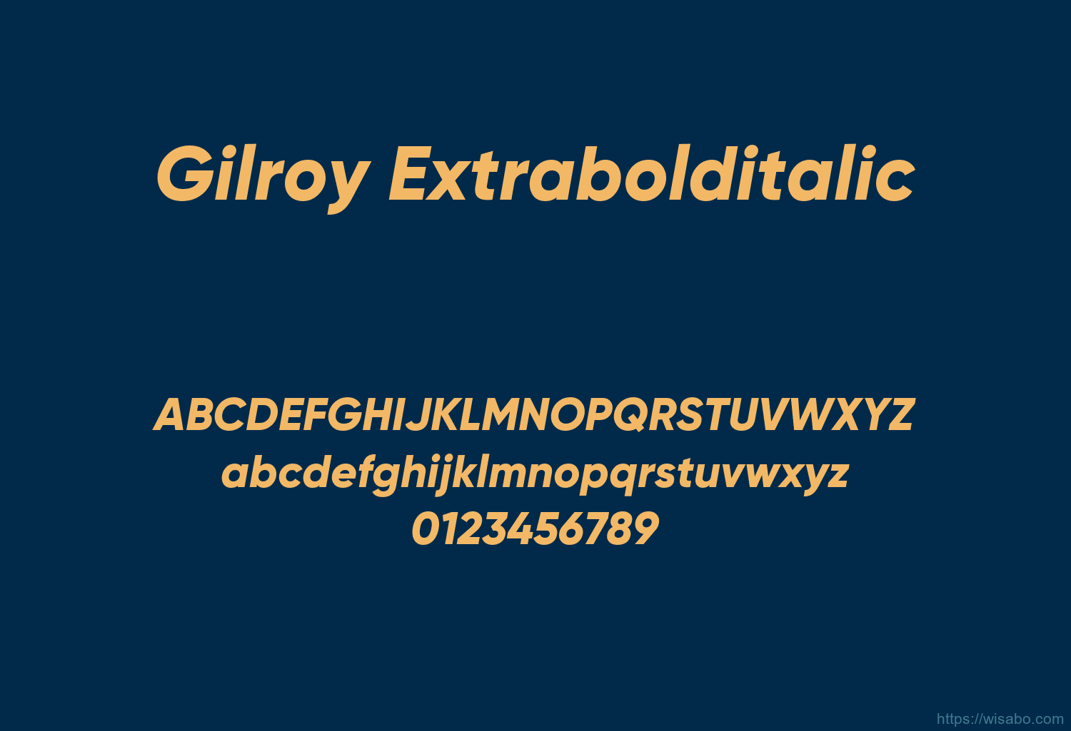 Gilroy Extrabolditalic Font Free Download [ttf - otf] | Wisabo Fonts