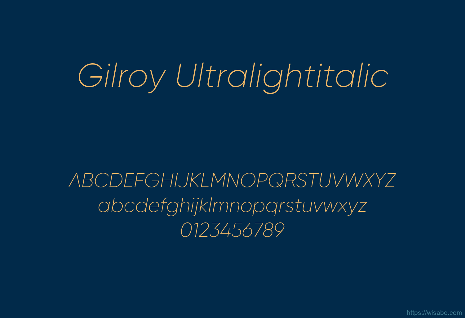 Gilroy Ultralightitalic Font Free Download [ttf - otf] | Wisabo Fonts