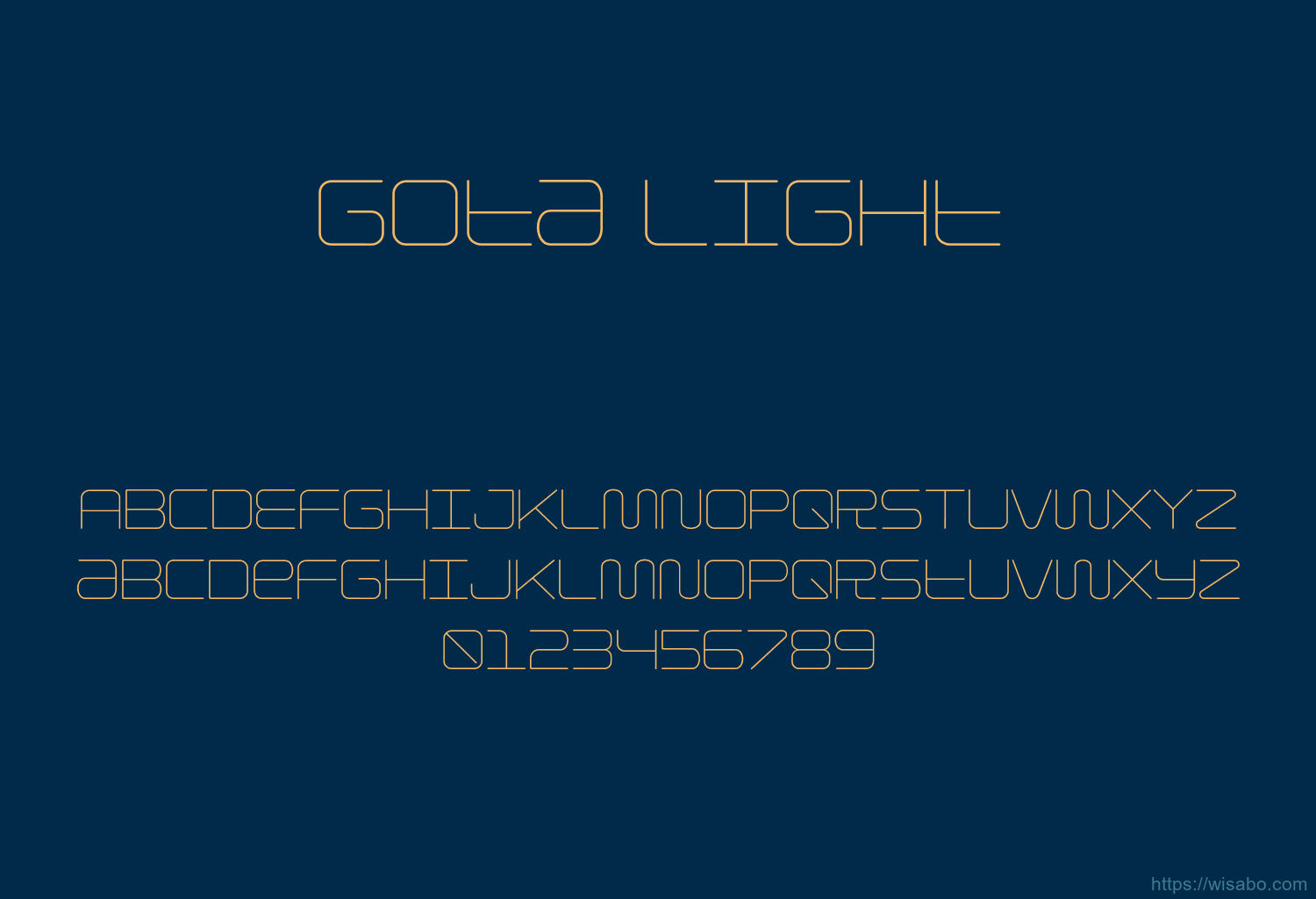 Gota Light Font Free Download [ttf - otf] | Wisabo Fonts