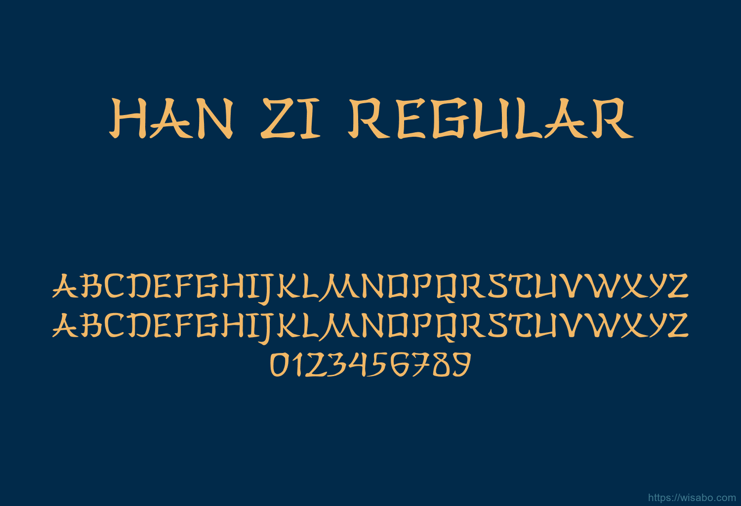 Han Zi Regular Font Free Download [ttf - otf] | Wisabo Fonts