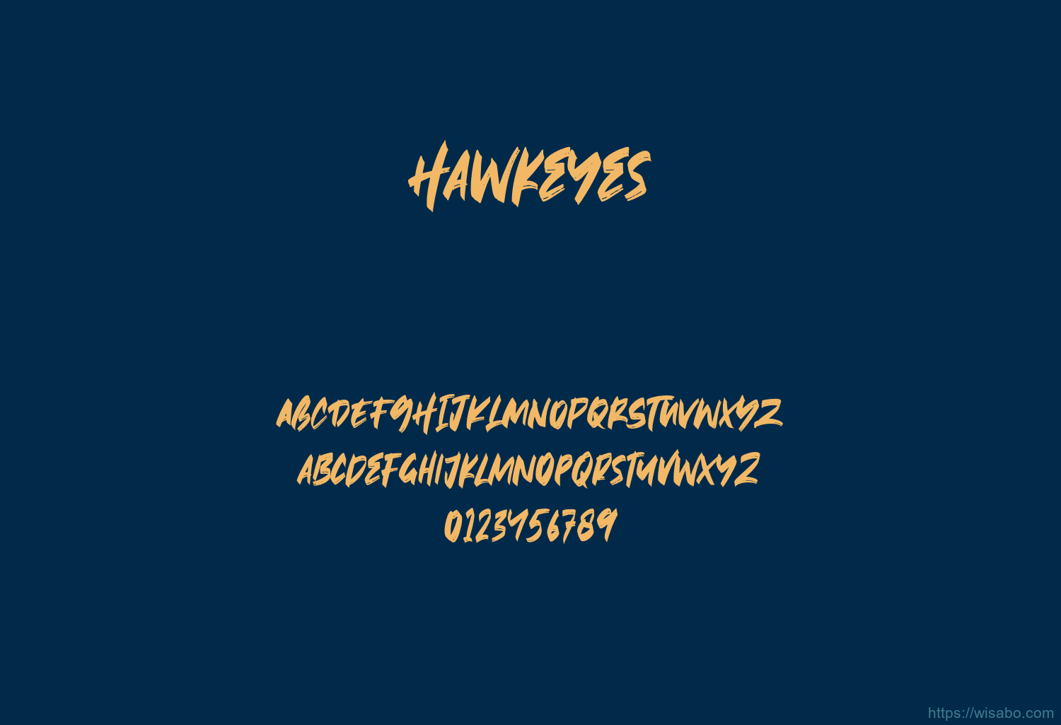 Hawkeyes Font Free Download [ttf - otf] | Wisabo Fonts