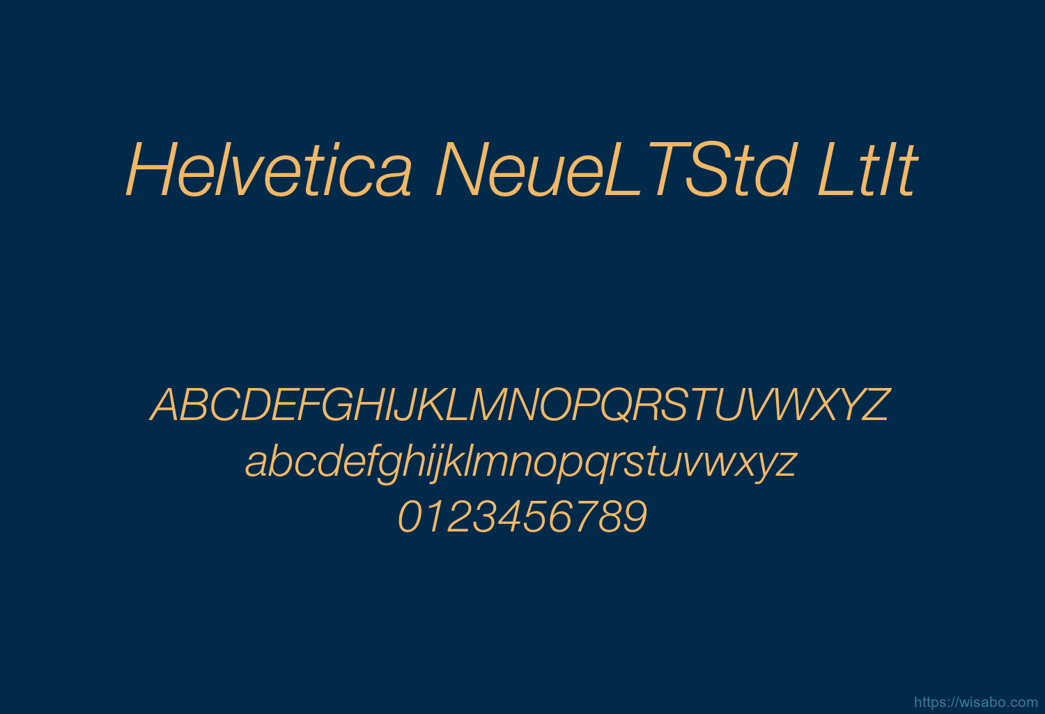Helvetica NeueLTStd LtIt Font Free Download [ttf - otf] | Wisabo Fonts