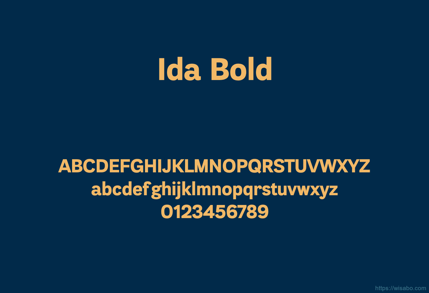 Ida Bold Font Free Download [ttf - otf] | Wisabo Fonts