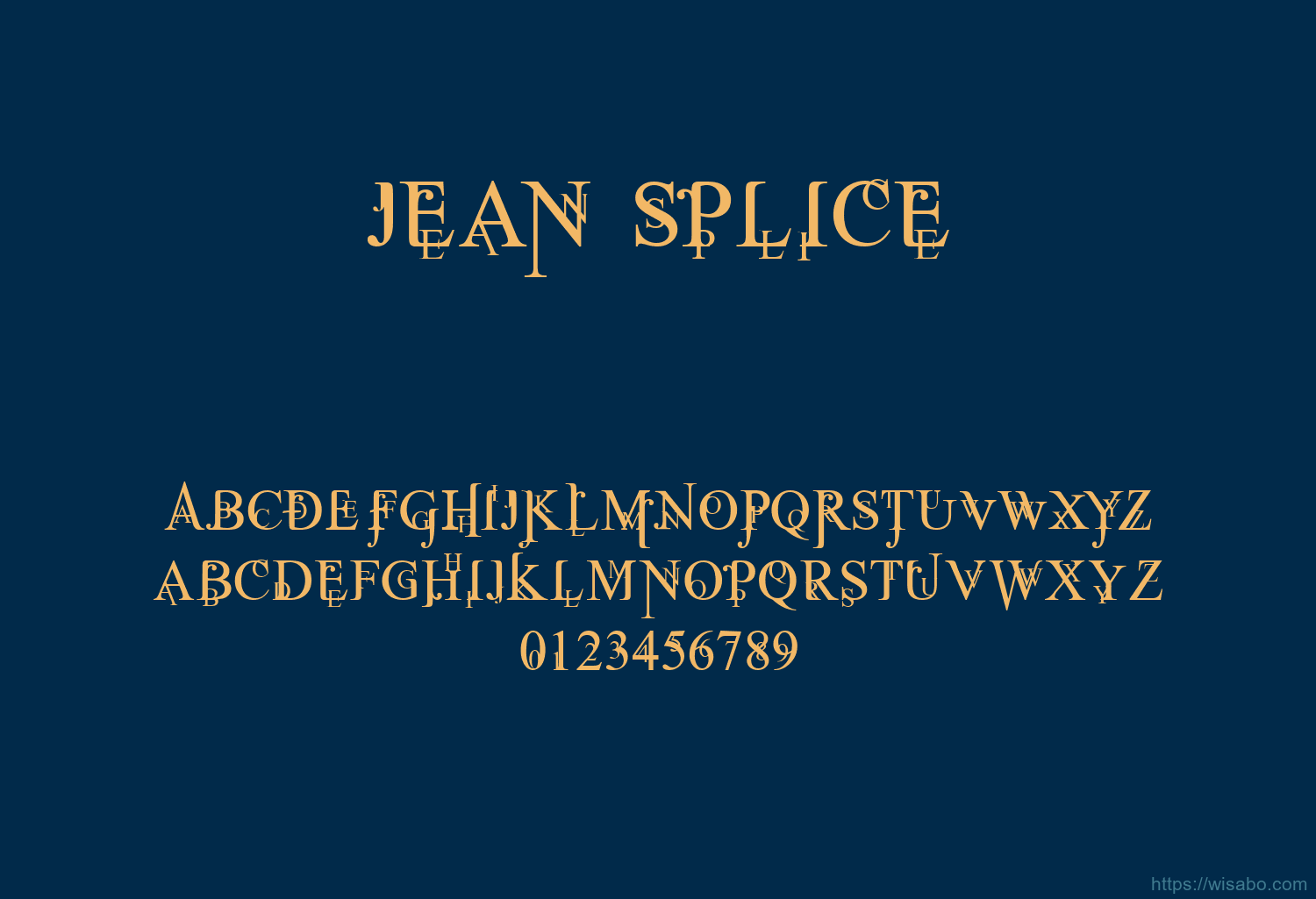 Jean Splice Font Free Download [ttf - otf] | Wisabo Fonts