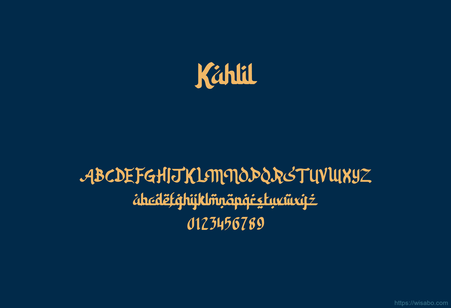 Kahlil Font Free Download [ttf - otf] | Wisabo Fonts