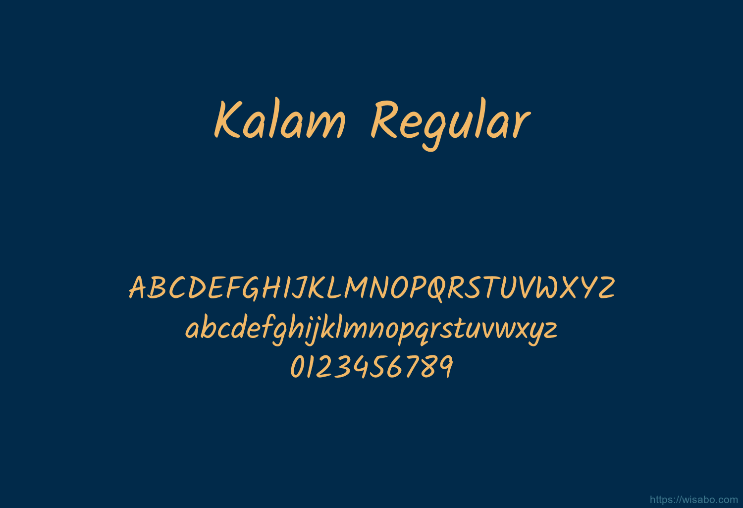 Kalam Regular Font Free Download [ttf - otf] | Wisabo Fonts