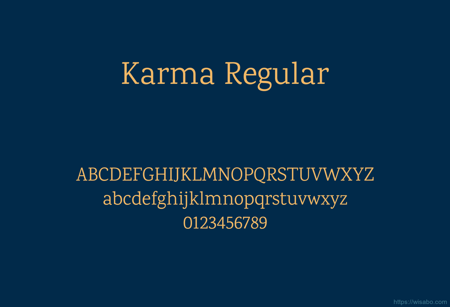 Karma Regular Font Free Download [ttf - otf] | Wisabo Fonts
