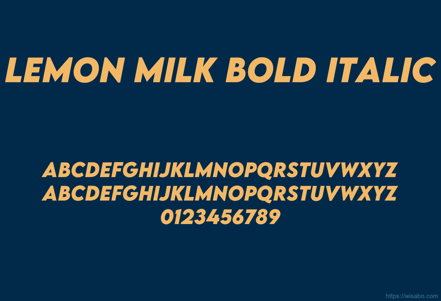 Lemon Milk Bold Italic Font Free Download [ttf - otf] | Wisabo Fonts